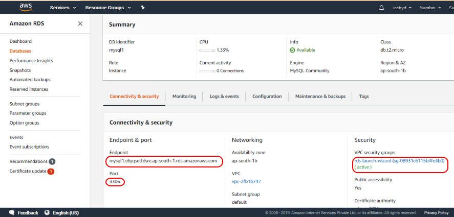 Migrate on-premises MS SQL Server database to Amazon Cloud MySQL database